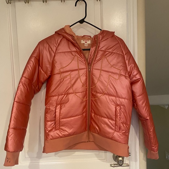 True Religion | Jackets & Coats | True Religion Girls Pink Puffy Coat ...